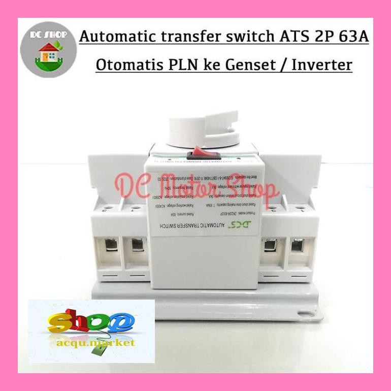 Jual 50Ckuu40C Automatic Transfer Switch Ats 2P 63A Otomatis Pln Ke Genset / Inverter S603M90 ...