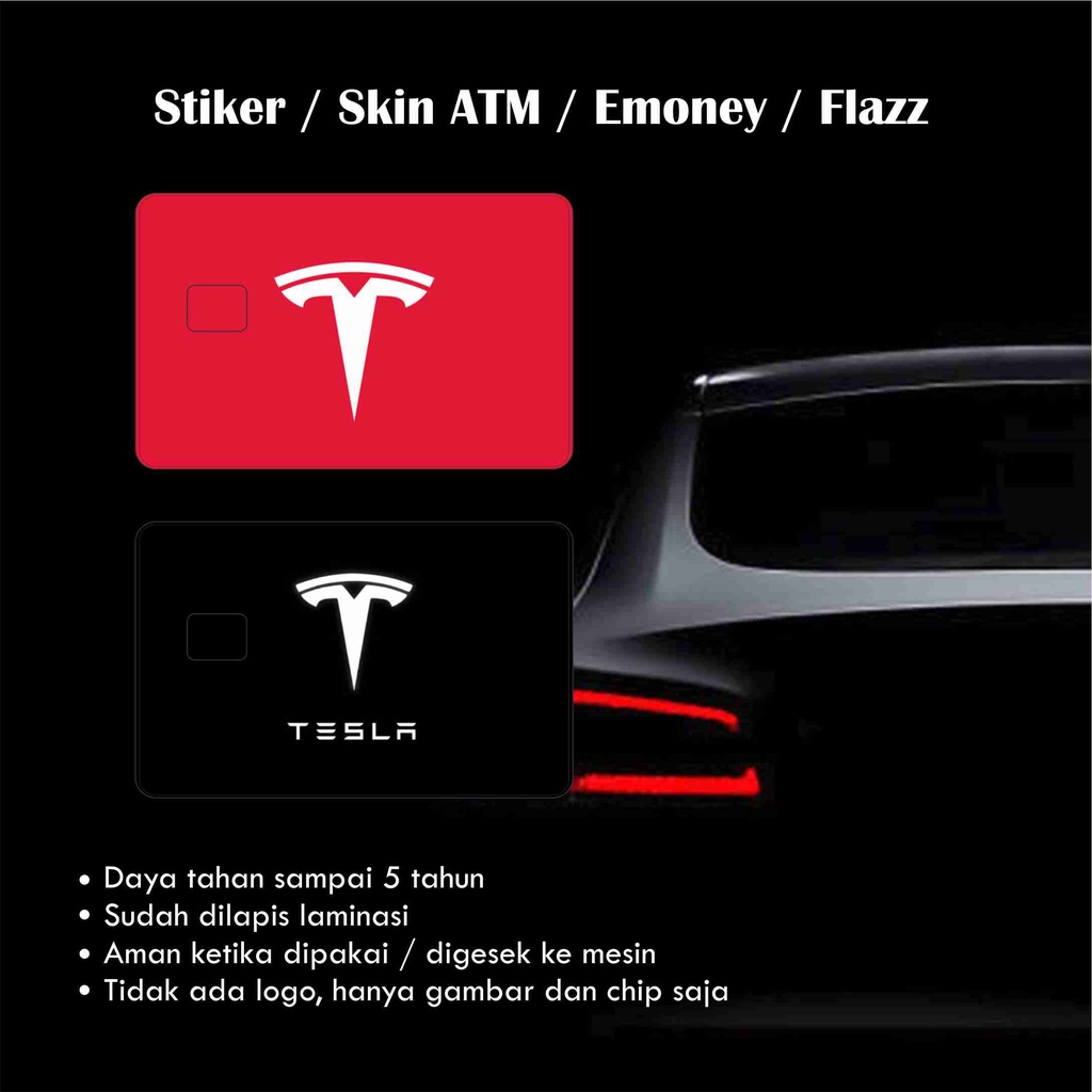 Jual Stiker ATM / Flazz / Emoney / Garskin / Skin Kartu Tesla | Shopee ...
