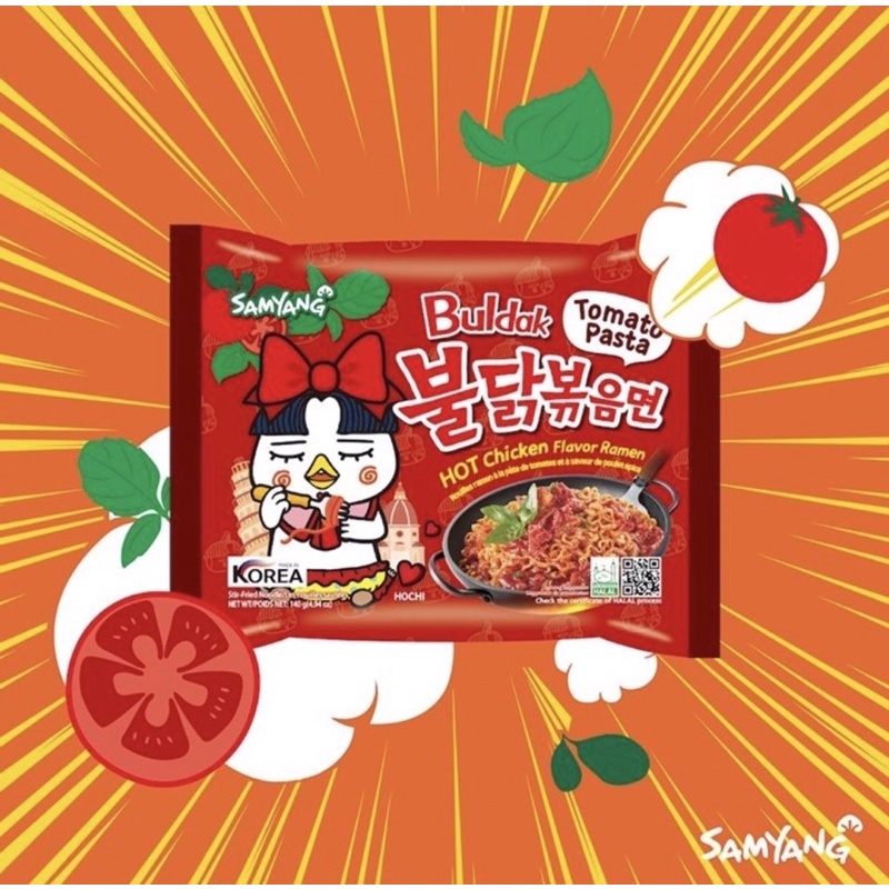 Jual Samyang Buldak Tomato Pasta Samyang Buldak Kimchi - Halal | Shopee ...
