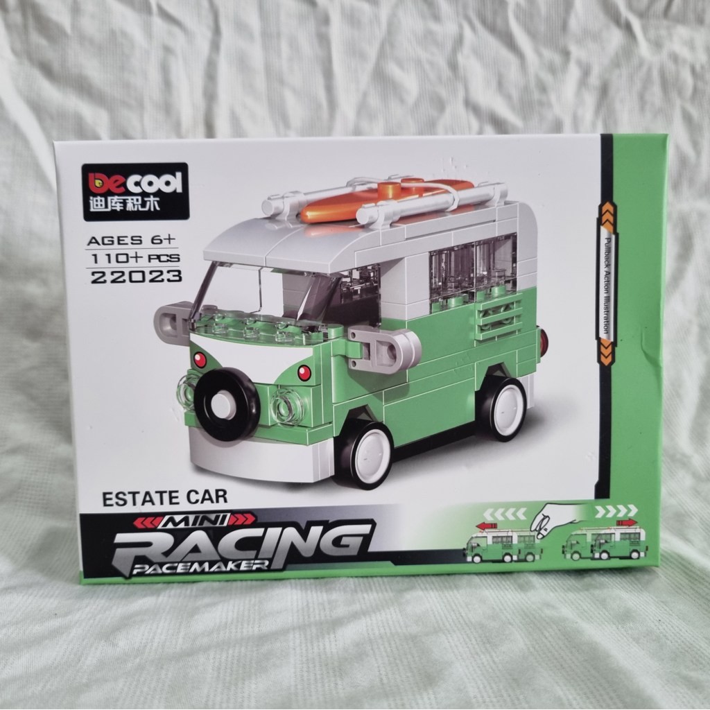 Jual Mobil combi Decool 22023 city car mini racing pull back action Mainan edukatif balok susun ...
