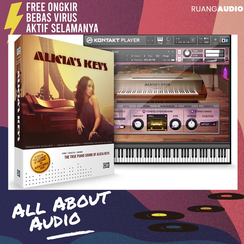 Jual NATIVE INSTRUMENTS ALICIA KEYS KONTAKT LIBRARY ( Full Activated ) | Shopee Indonesia