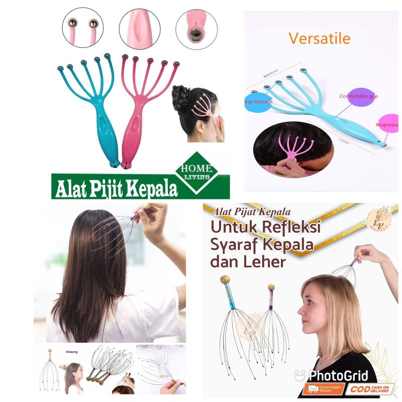 Jual alat pijat kepala | refleksi pemijat kepala pusing | head massager ...