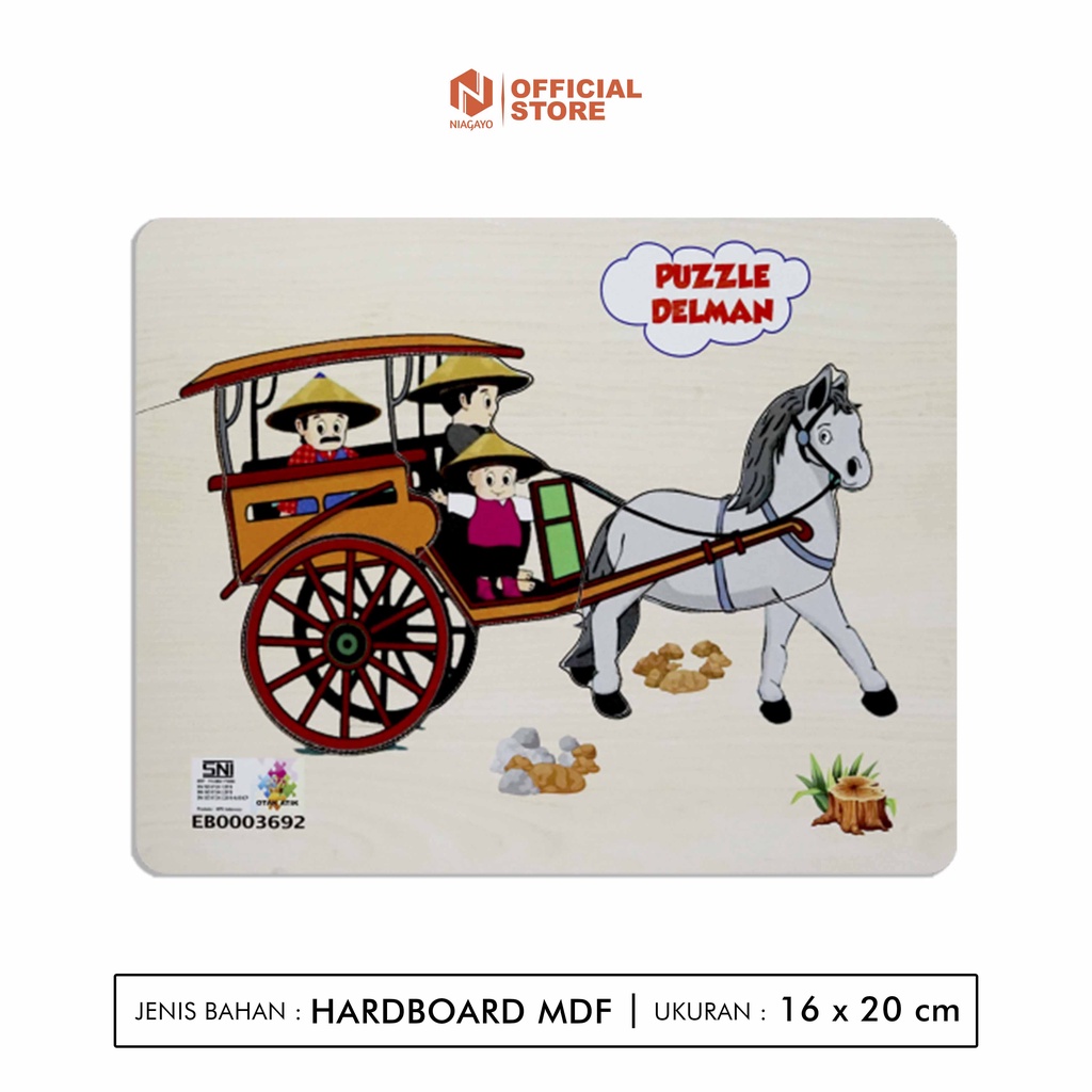 Jual Puzzle Edukasi Anak / Puzzle Kayu / Mainan anak Seri Transportasi ...