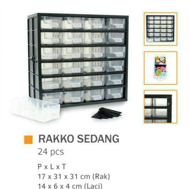 Jual Rako rak komponen elektronik ada 3 varian 12, 24 dan 30 laci ...