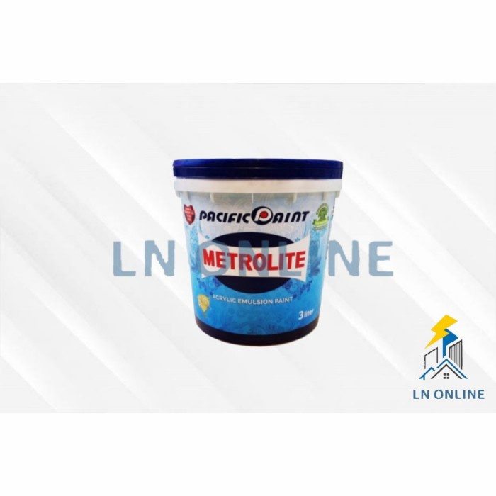Jual Cat Tembok Metrolite Putih 3 Liter / Cat Tembok dan Plafond ...