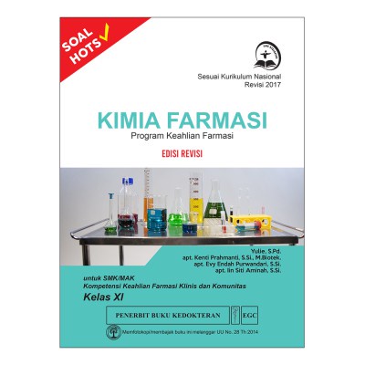 Jual Original Buku Kimia Farmasi Program Keahlian Farmasi Edisi Revisi Kelas XI | Shopee Indonesia