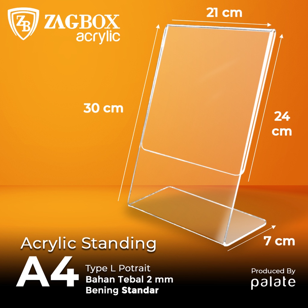 Jual Akrilik A4 L Acrylic / Menu / Akrylik / Brosur / Akrilik A4 L ...