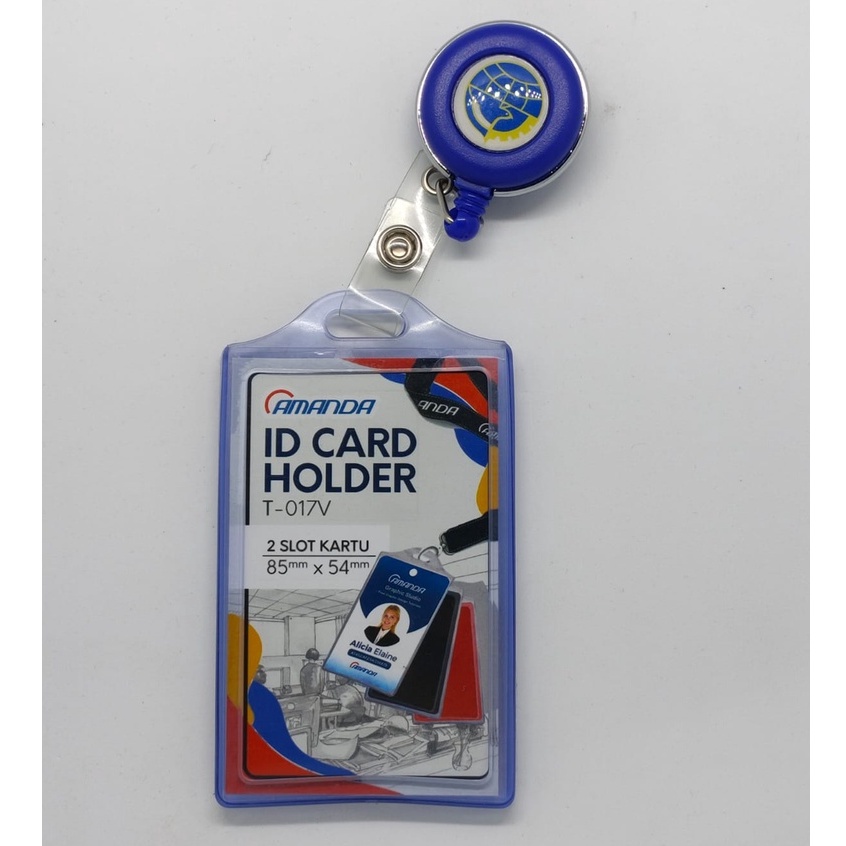 Jual Id Card Holder/ Id card/ Id Card Mika Bening/ Tempat ID card/ Card Holder/ Gantungan Id ...