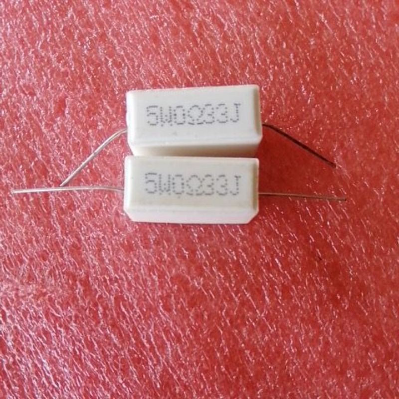 Jual Resistor semen R33 5W 0.33R 5W 0.33 ohm 5W | Shopee Indonesia