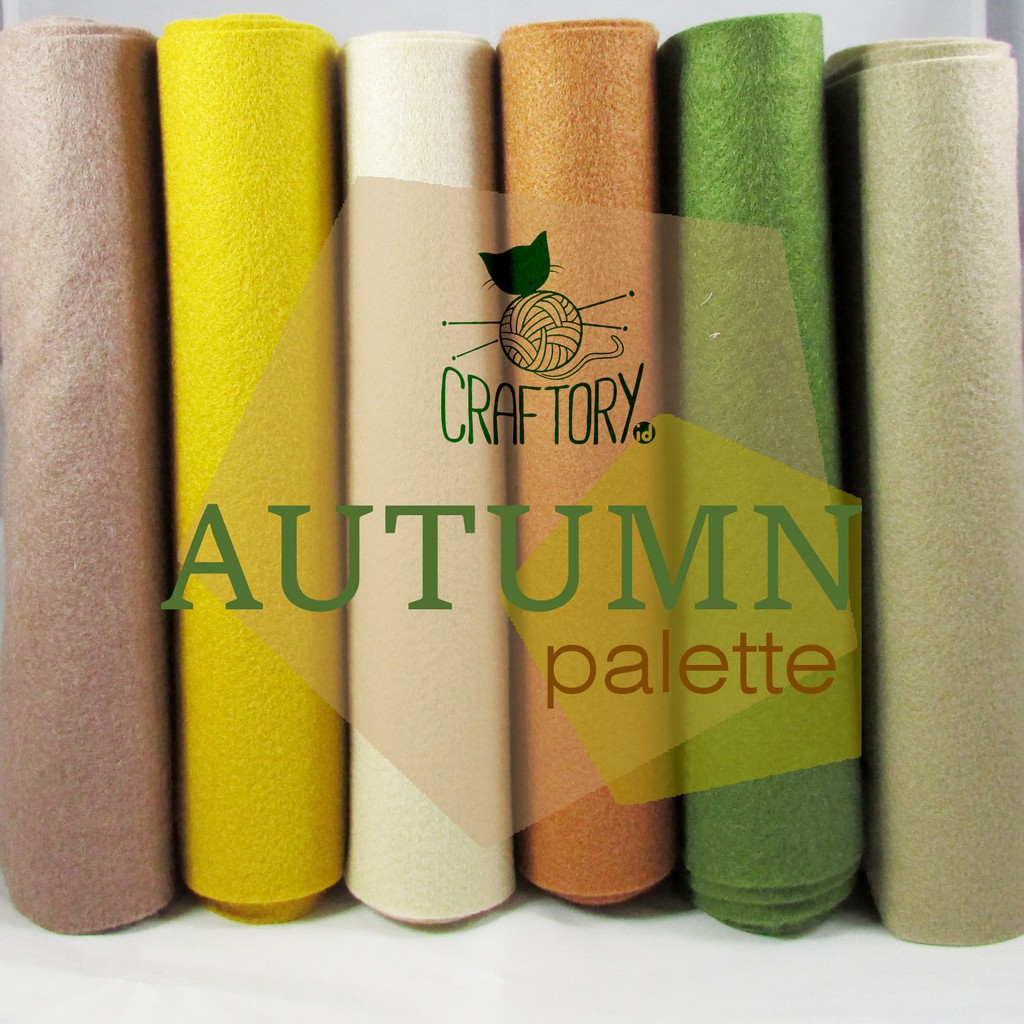 Jual AUTUMN Palette - Kain Flanel / Felt Taiwan / Kain import (5+1 ...