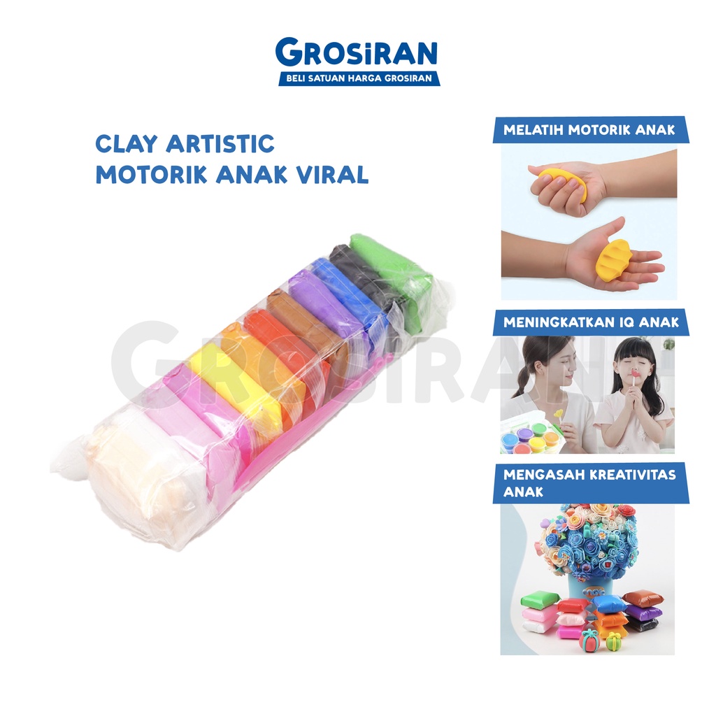 Jual Clay Polymer Magic Artistic Mainan Edukasi Motorik Anak Lilin ...