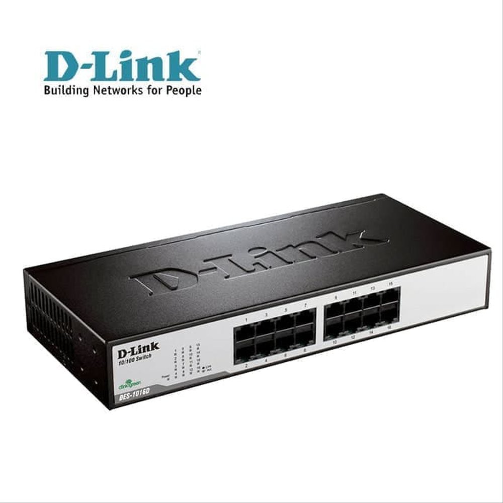 Jual Switch Hub 16 Port D-Link DES-1016D (Besi) 100% Original Garansi ...
