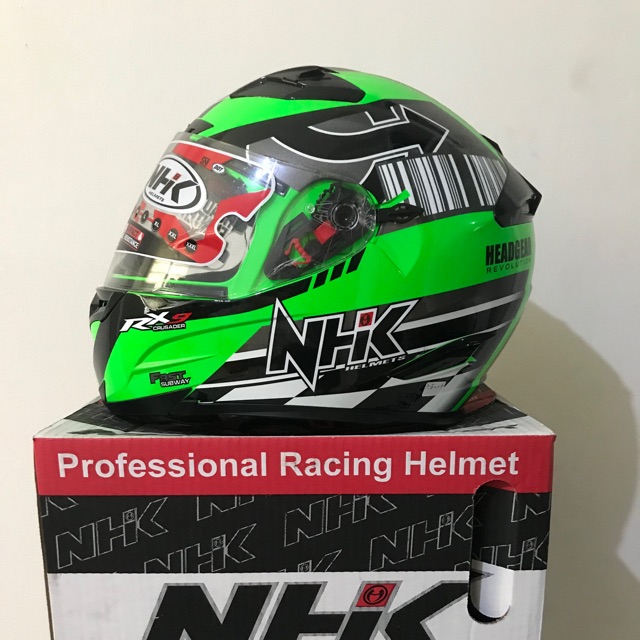 Jual Helm NHK Seri RX 9 Series Hijau Moex Muffler Special Edition Green ...
