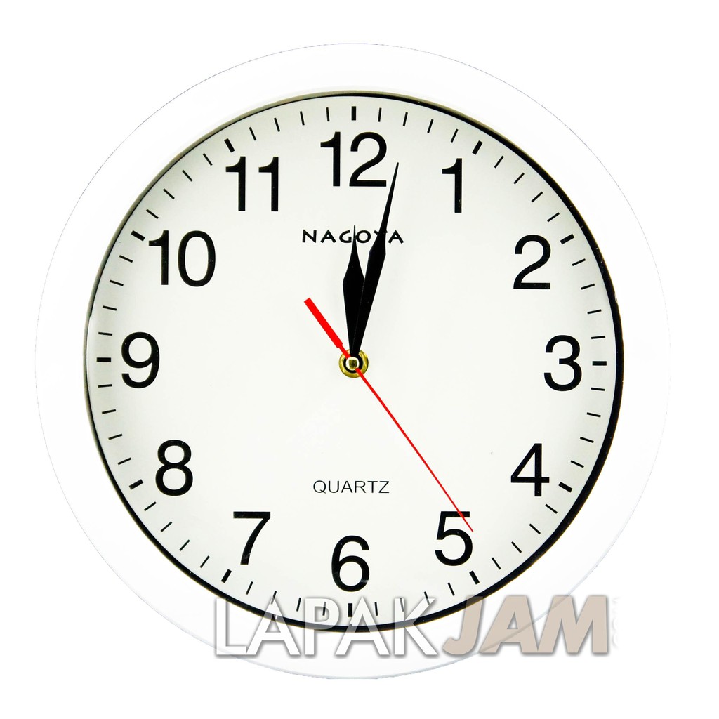 Jual Jam Dinding Polos Murah Wall Clock Hiasan Dinding Warna Putih ...