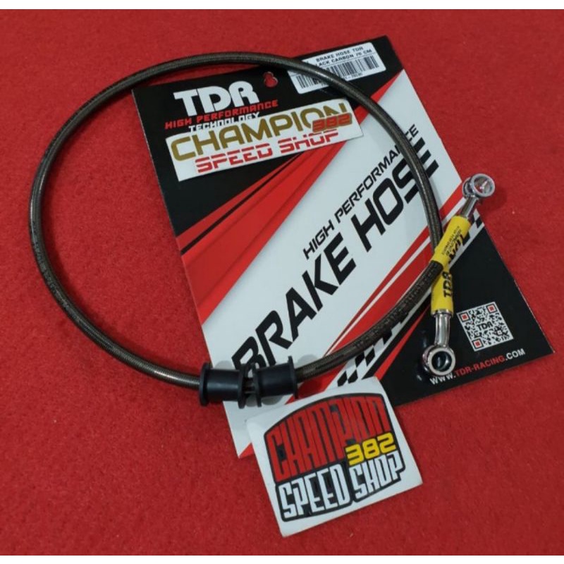 Jual Selang Rem TDR Racing 76cm 76 cm Black Carbon R15 V3 CBR 150R 250RR CBR250RR NON ABS GSX ...