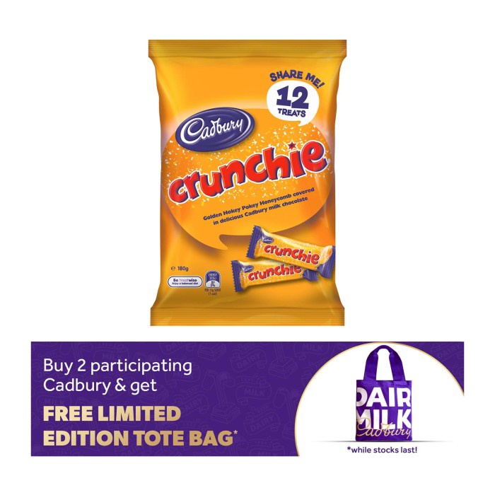 Jual Cadbury Dairy Milk Crunchie Honeycomb Milk Chocolate Bar ...