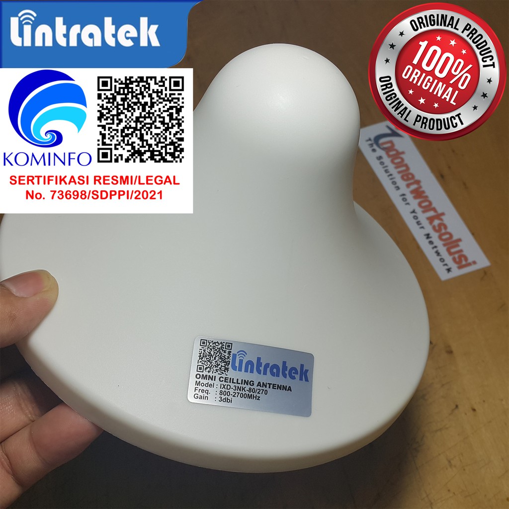 Jual Antena Omni Jamur Ceiling Indoor Penguat Sinyal untuk Alat Repeater GSM 2G 3G 4G Lintratek ...