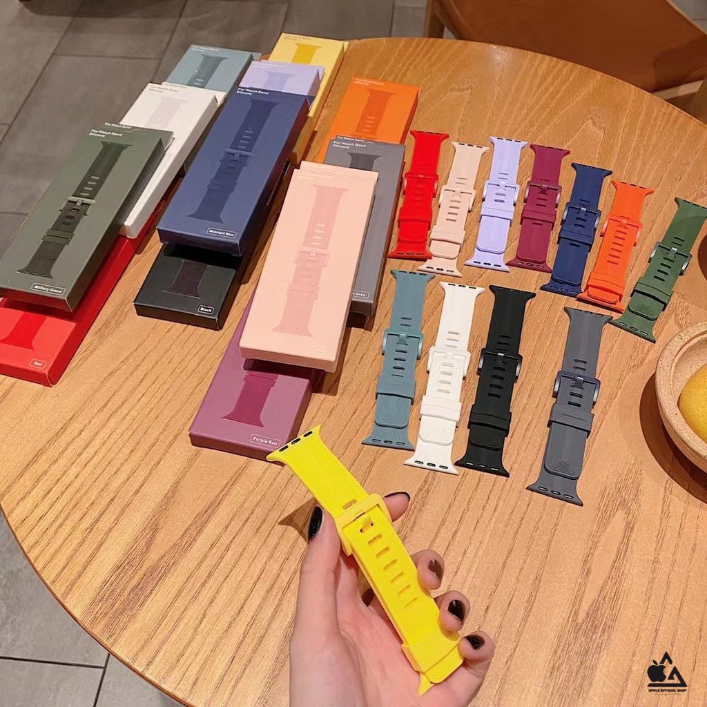 Jual Tali Strap Apple Watch Series 7 41mm/40mm/38mm , 42mm/44mm/45mm ...