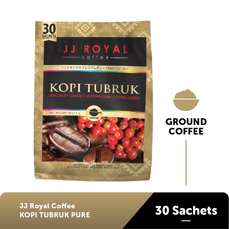 Jual JJ Royal Coffee Kopi Tubruk Bulk Bag isi 30 Sachets | Shopee Indonesia