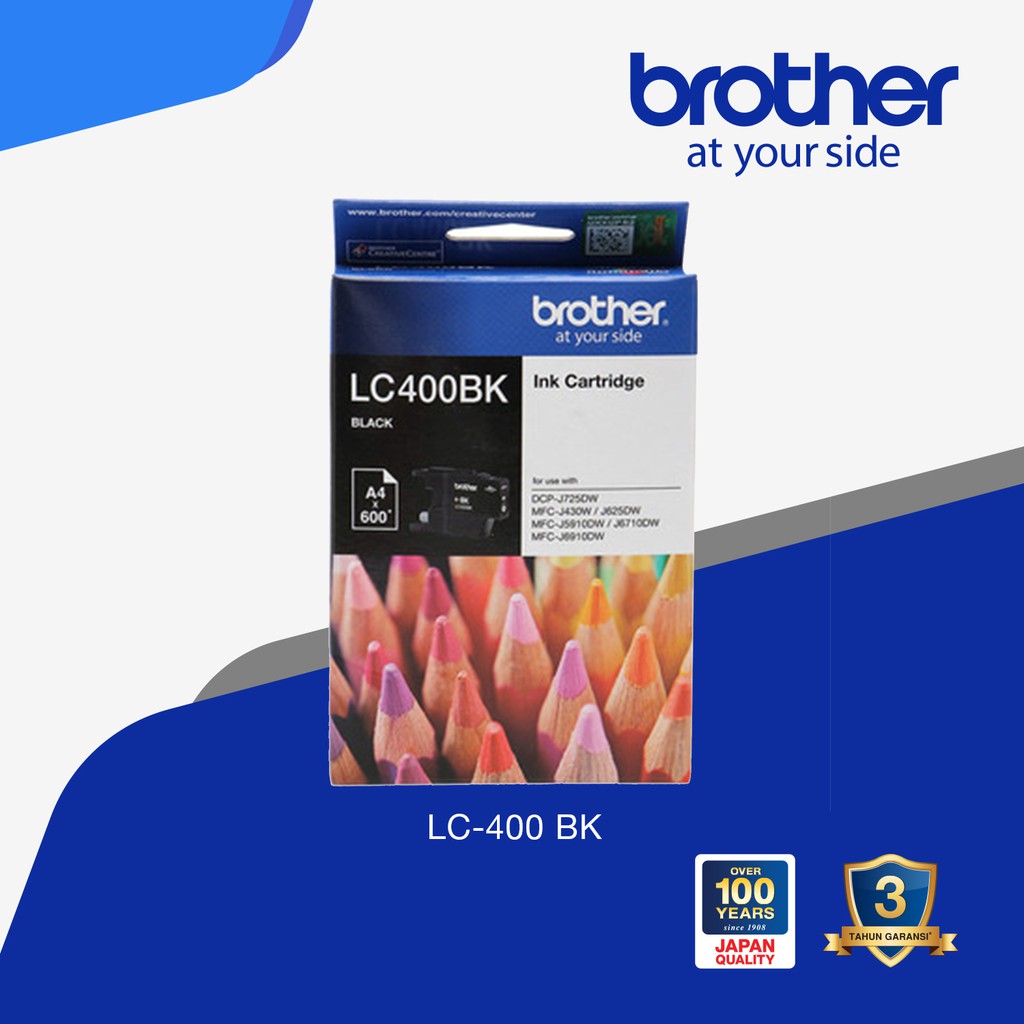Jual Tinta Brother LC-400 Ink Tinta Original Brother (Black) | Shopee ...