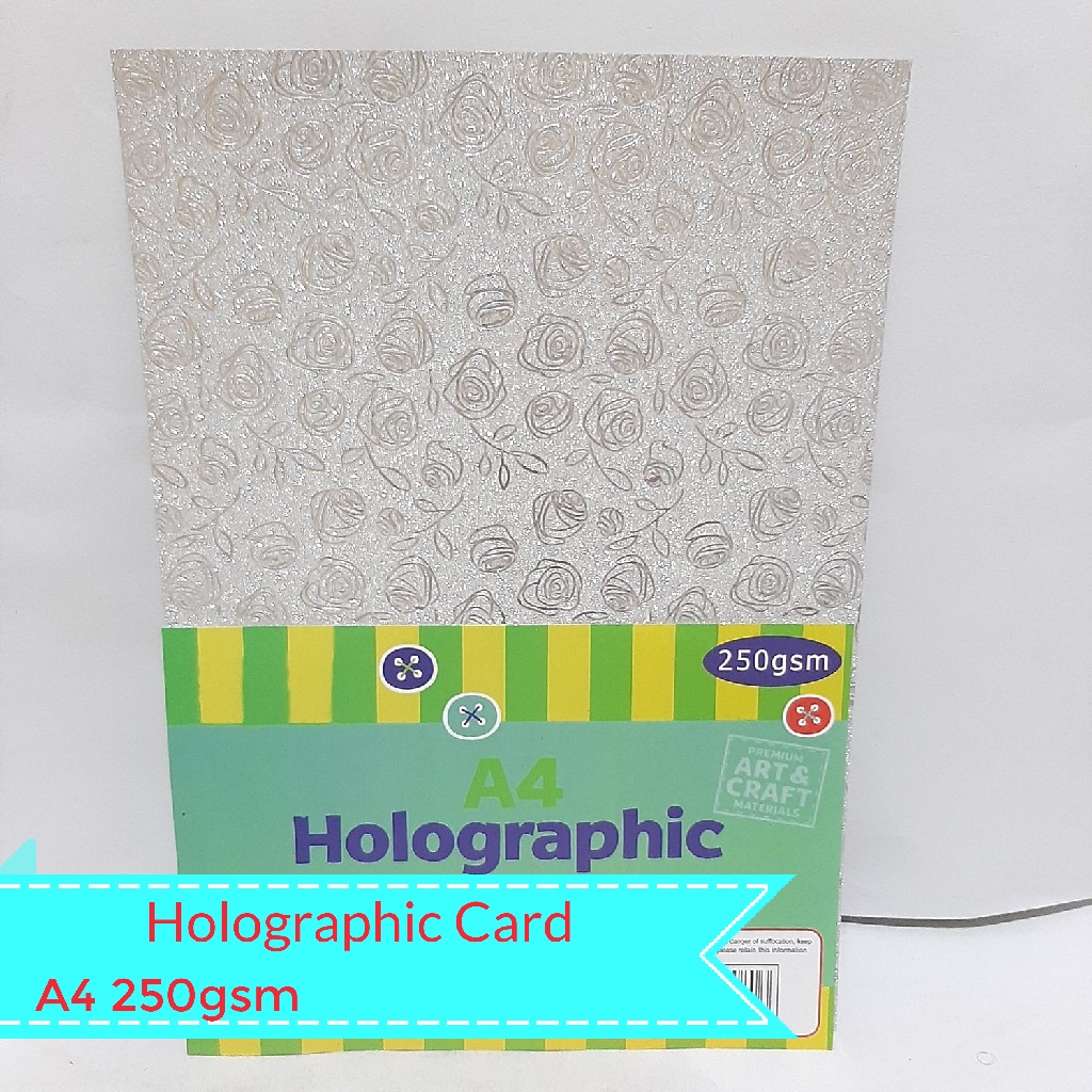 Jual Kertas Holographic Card Glitter Paper A4 250gsm | Shopee Indonesia