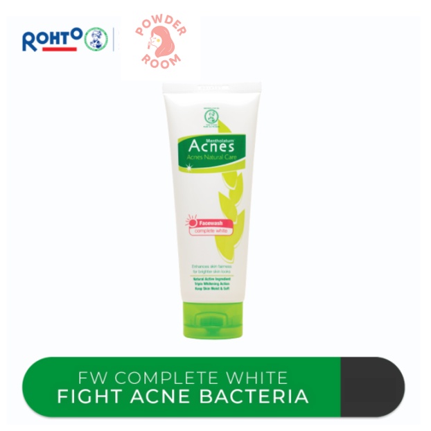 Jual Acnes Natural Care Face Wash Complete White Creamy Wash Fight Acne ...