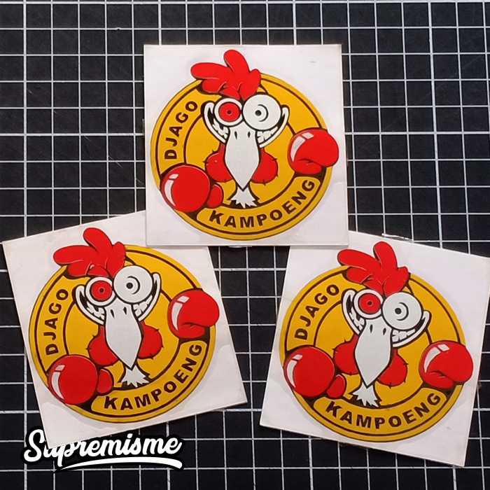 Jual Stiker Ayam Jago / Sticker Ayam Djago Kampoeng / Stiker Jagoan ...