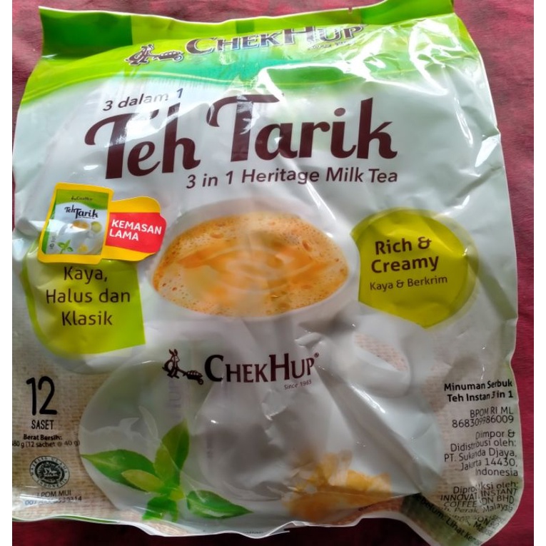 Jual CHEK HUP TEH TARIK 3 IN 1 MALAYSIA TEA | Shopee Indonesia