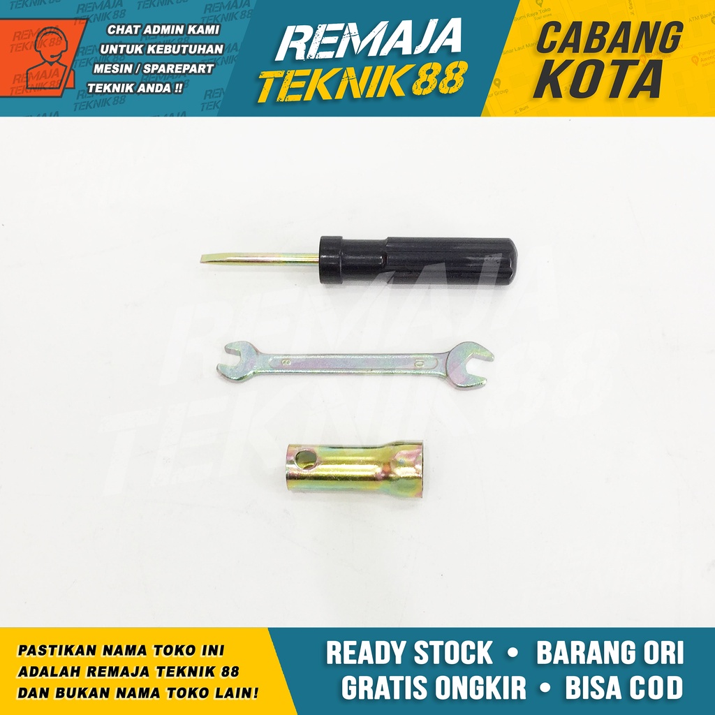 Jual OBENG KUNCI PAS 8x10 KUNCI BUSI (1 SET) | Shopee Indonesia
