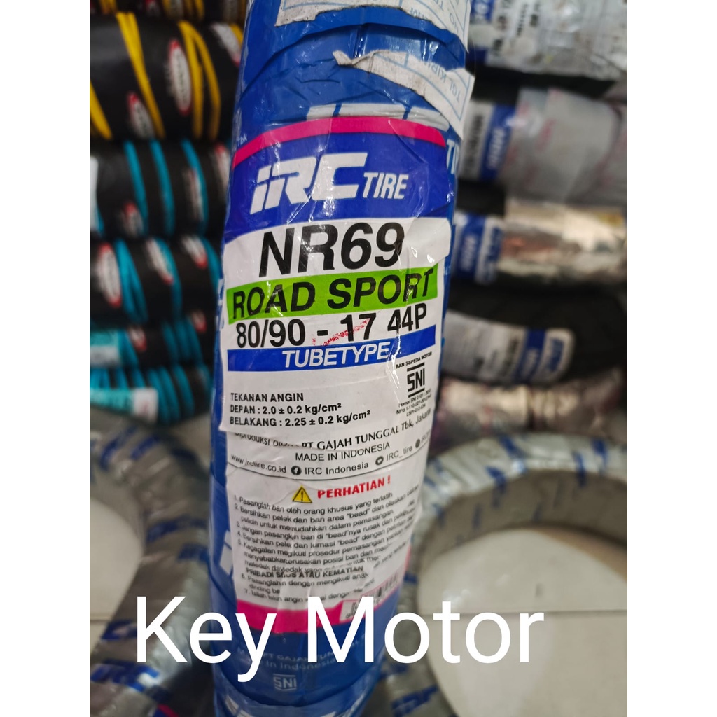 Jual Ban Luar Motor IRC 80/90-17 NR69 100% Asli dan Baru | Shopee Indonesia
