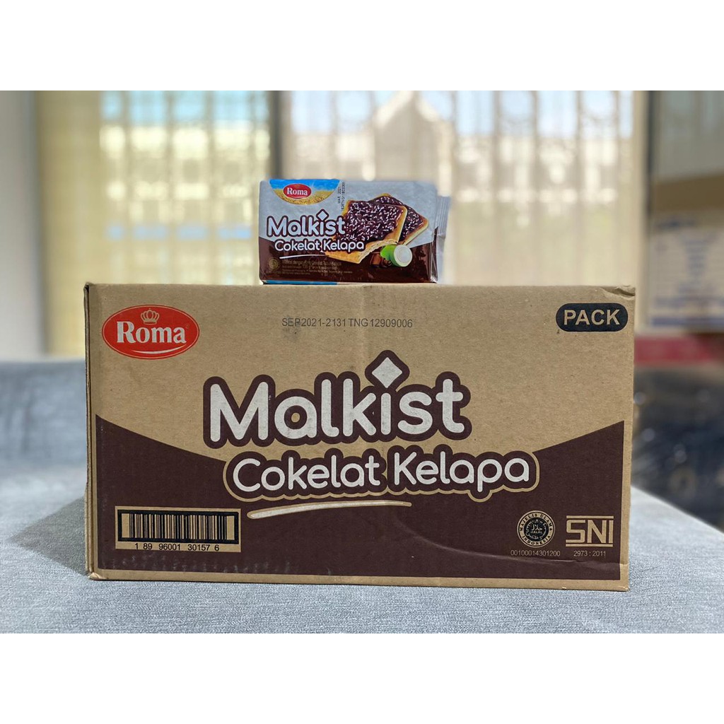 Jual Roma Malkist Cokelat Kelapa 95g Dus per Karton | Shopee Indonesia