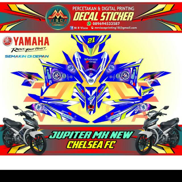 Jual Decal Sticker motor Yamaha jupiter Mx Sticker motor fulbody mx new ...