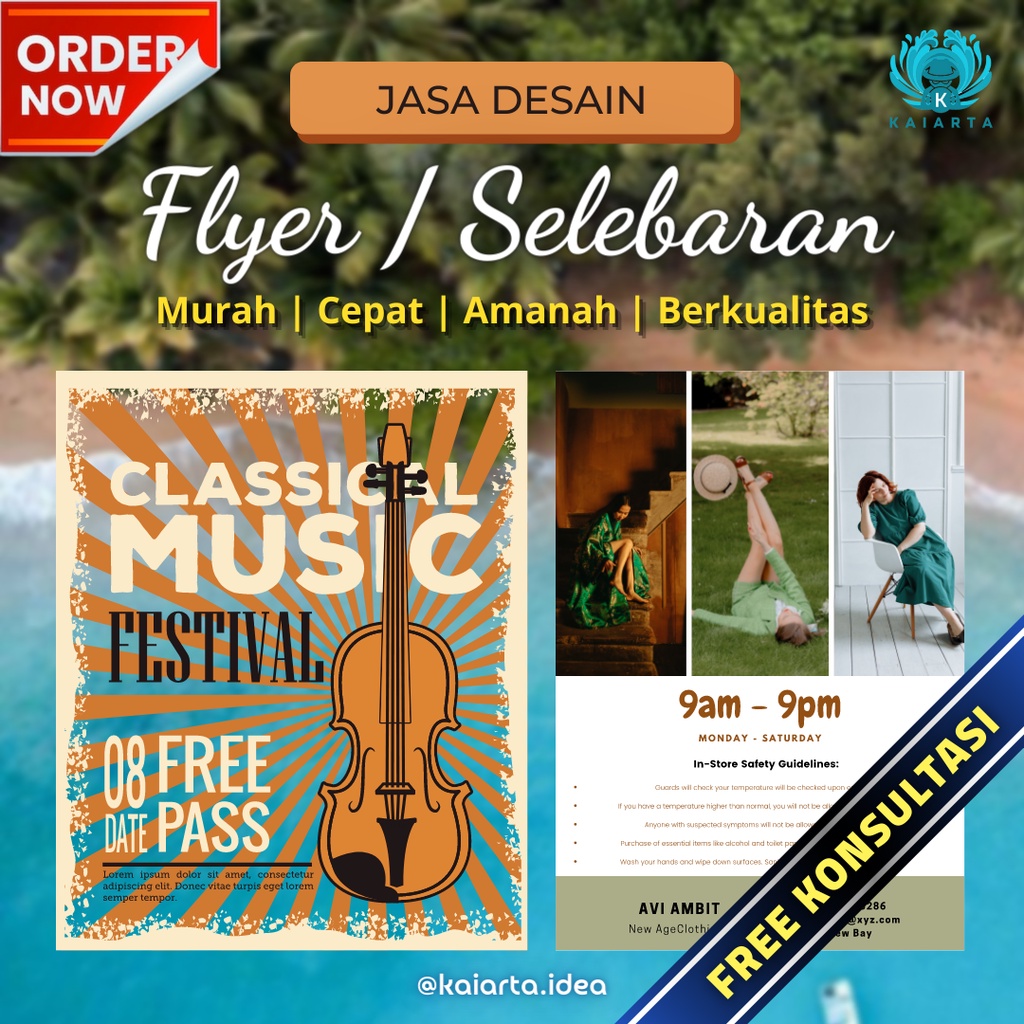 Jual Jasa Desain Flyer, Selebaran, Brosur Custom Request | Design ...