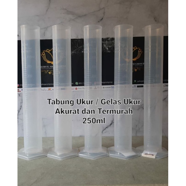 Jual Tabung ukur Gelas ukur 250ml, gelas ukur plastik tabung ukur lab ...