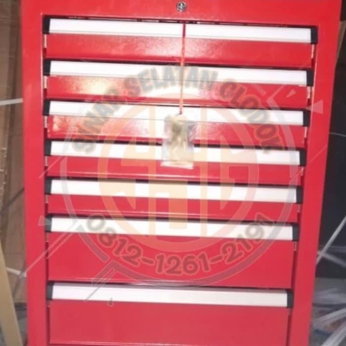 Jual Kotak Alat Penyimpanan Tempat Kunci2 Tools Trolley Tool box 7 Laci ...