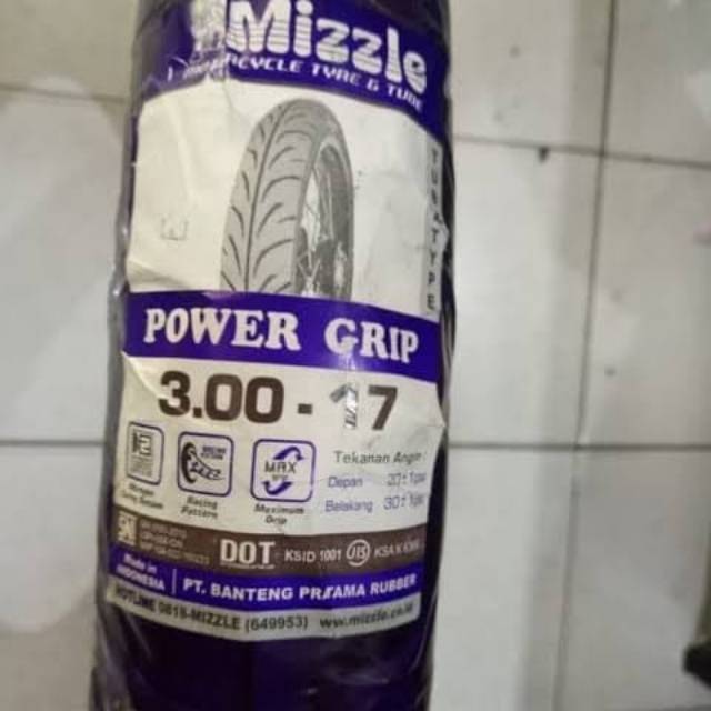 Jual Ban mizzle tubetype 300-17 power grip - power tread (BUKAN ...