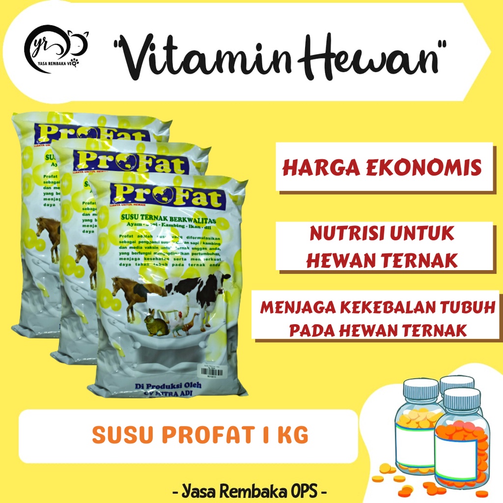 Jual PROFAT 1kg - Susu Ternak Murah dan Berkwalitas Untuk Ayam, Sapi ...