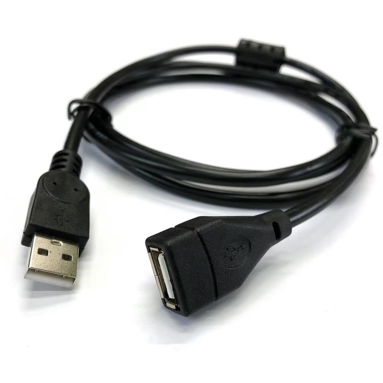 Jual KABEL USB MALE FEMALE 1.5M HITAM / PERPANJANGAN USB / USB EXTENDER ...