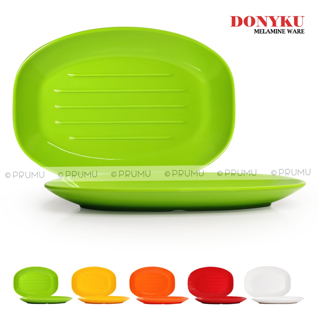 Jual Piring Melamin Persegi Panjang 8 inch - Piring Saji - Piring Oval ...