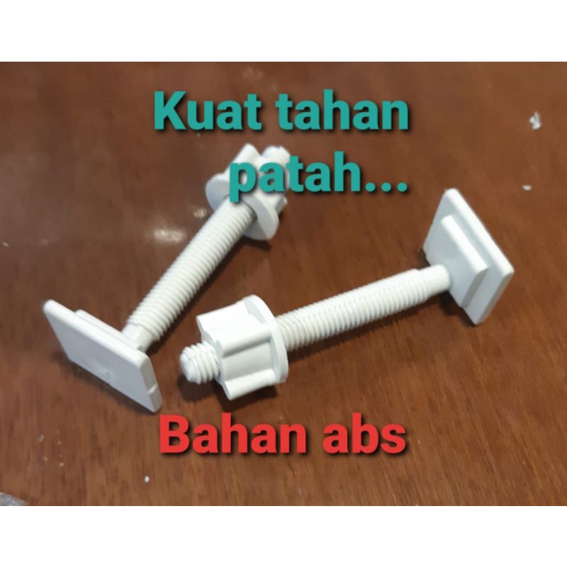 Jual Baut kaki engsel tutup Techplas kotak 3cm, murah dan berkualitas ...