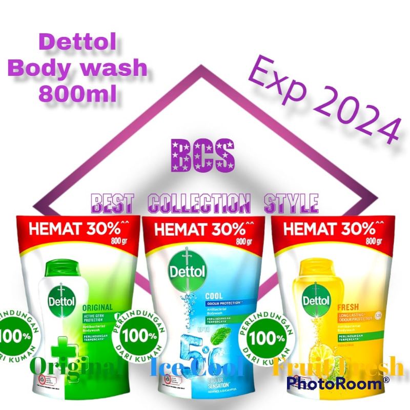 Jual DETTOL Sabun Mandi Cair Anti Bakteri Cool Pouch, Original, Fruity ...