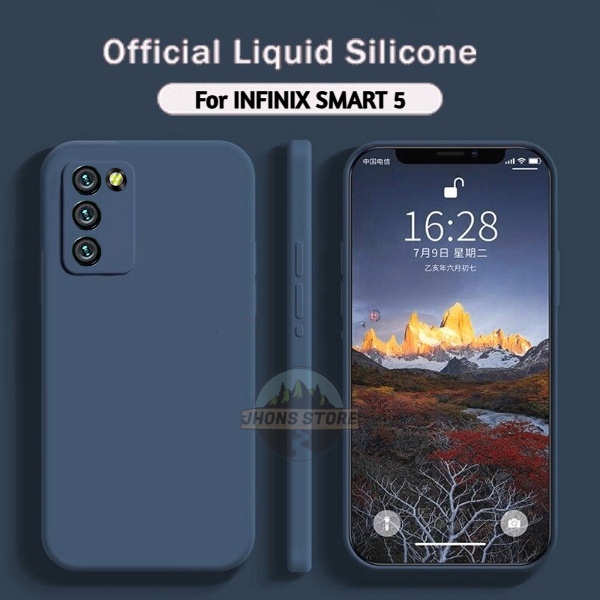 Jual INFINIX SMART 5 New Case Liquid Silicone Case Warna Polos Premium ...