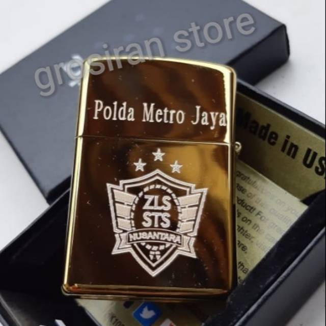 Jual Zippo zls sts nusantara custom logo tulisan nama gambar ukir ...