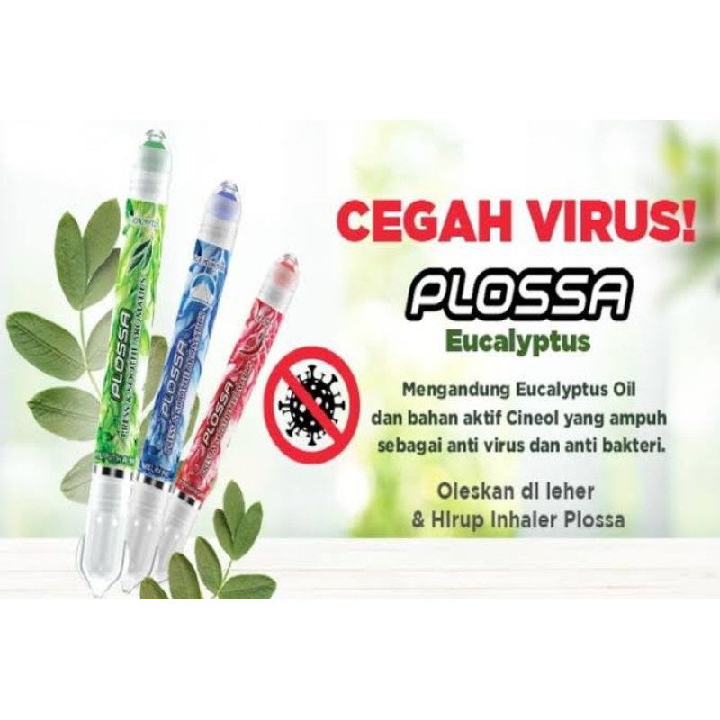 Jual Plossa Minyak Angin Aroma Terapi 10 ml Roll On & Inhaler | Shopee ...