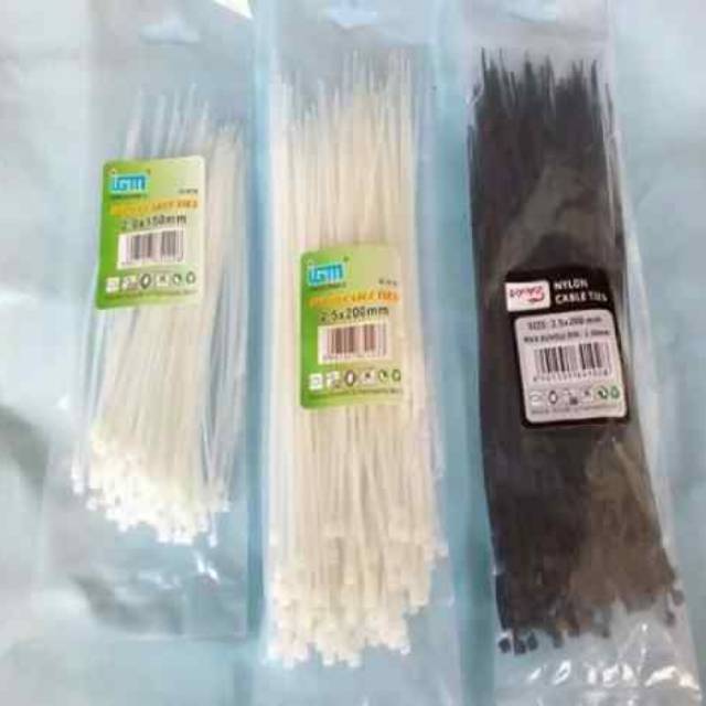 Jual Kabel Tis / Cable Tie 2 x 150mm/ZIP TIES/ALAT PENGIKAT BARANG ...