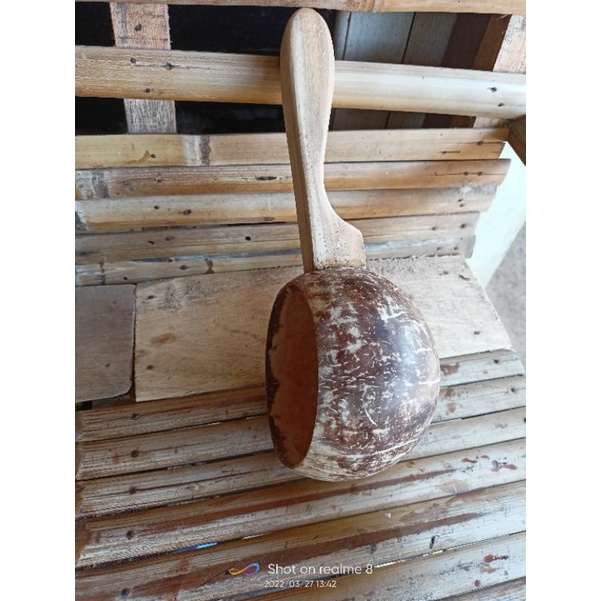 Jual gayung air tempurung siwur batok kelapa kerajinan tempurung batok ...
