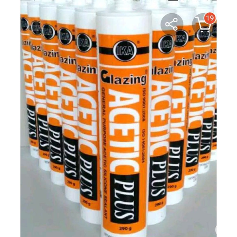 Jual glazing acetic plus silicone sealant. | Shopee Indonesia