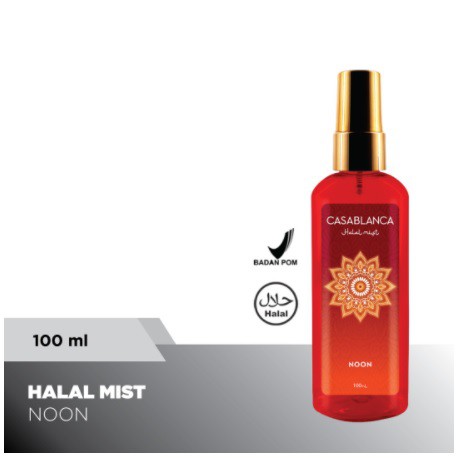Jual Casablanca Halal Mist Noon (Red)/ Body Mist Halal Noon 100ml ...