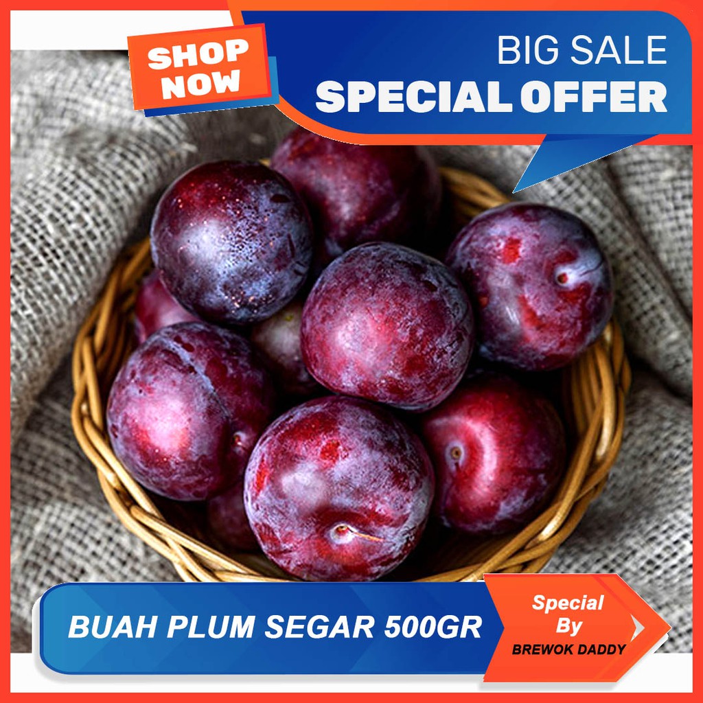 Jual Buah Plum Segar Buah Mahal Kaya Manfaat Tersedia Buah Langka ...