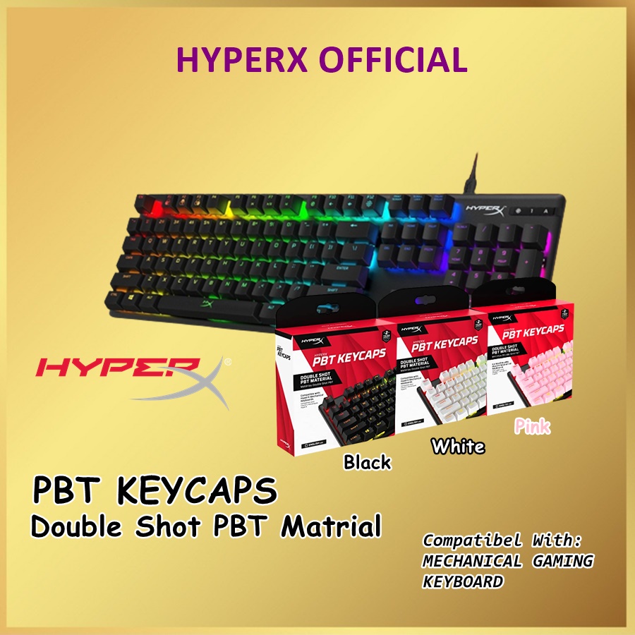 Jual HyperX PBT Double Shot Keycaps Full-key Set Key Caps Gaming ...
